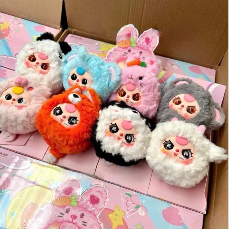 Baby Three Pink wallet, Baby Three bb3 V1 upgraded Vinyl Face Blind box ...