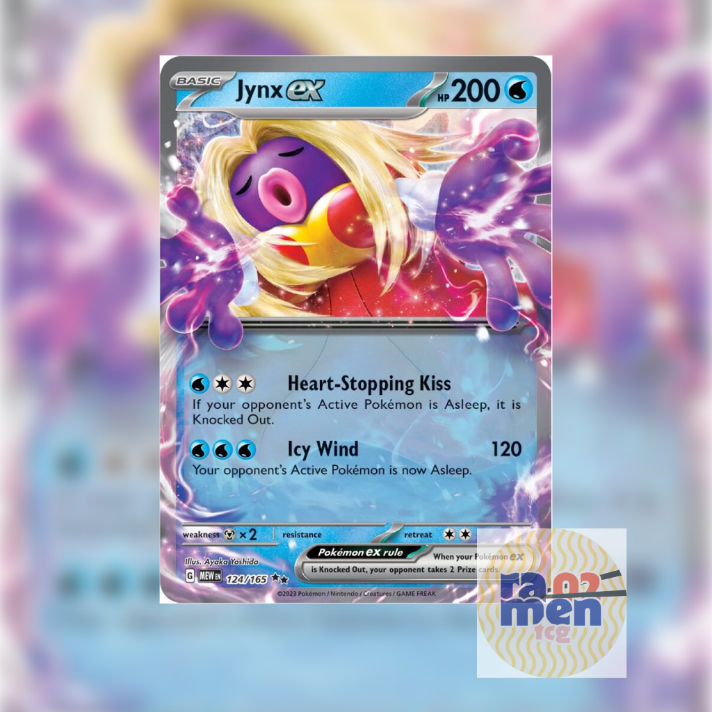 [Ramen02] Genuine English Pokémon Card - Jynx EX - MEW EN 124/165 ...