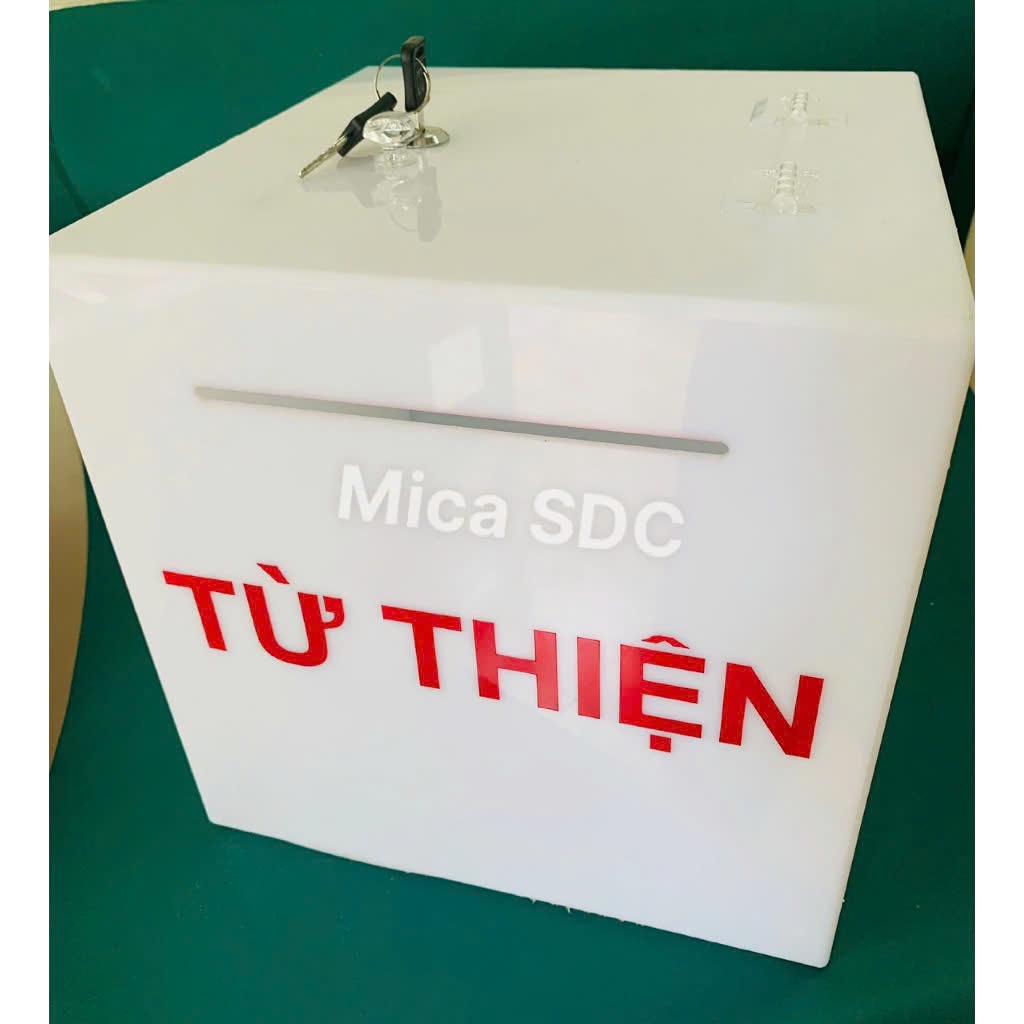 Charity box - Charity box - mica ballot box - Lucky draw box | Shopee ...