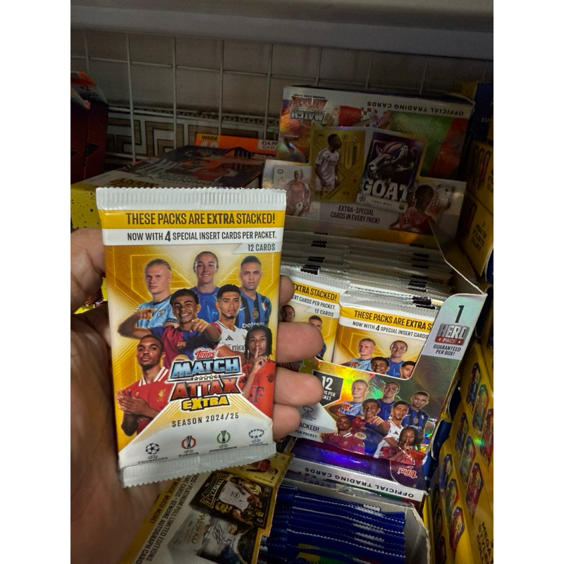 [ Retail Pack of 4 Inserts ] 1x Match Attax Champions League EXTRA 2024 ...