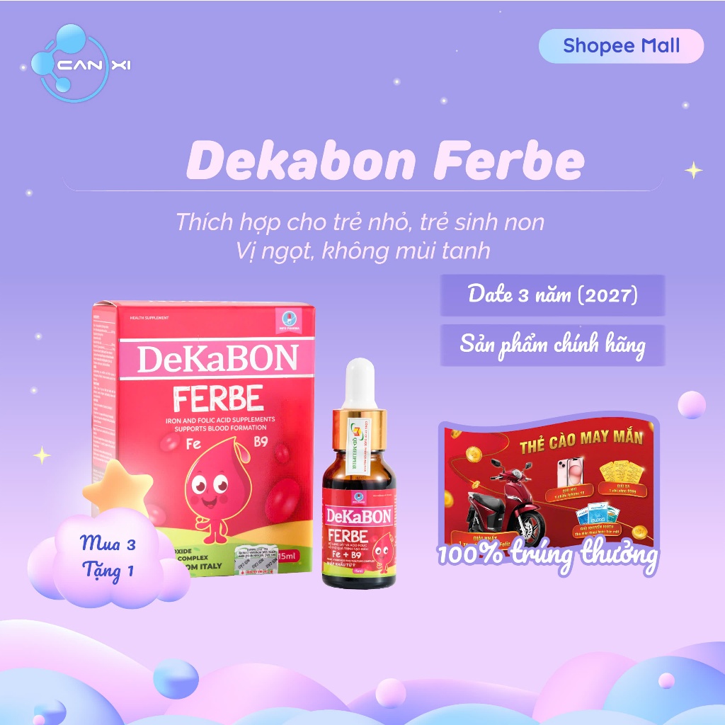 Dekabon Fe vitamins help reduce the risk of iron deficiency anemia ...
