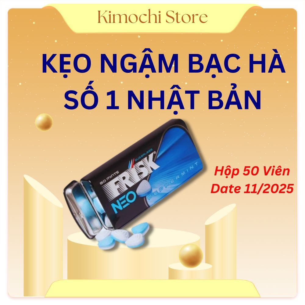 Japanese Neo Frisk Peppermint Candy 50 tablets New model 2025 Date xa ...