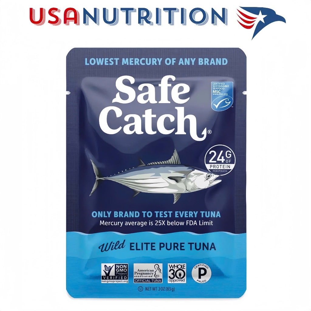 Elite Wild Tuna "Safe Catch" low mercury Wild Tuna: 1 retail pack of ...