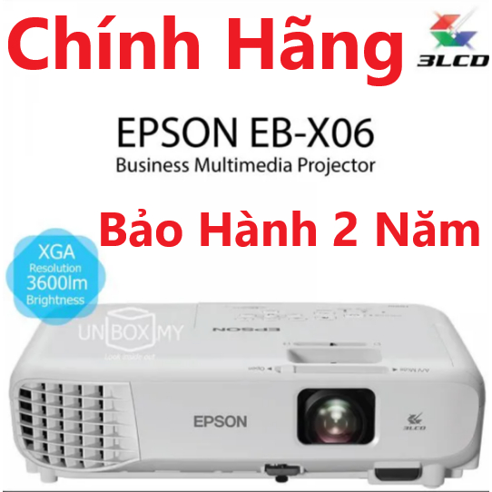 Genuine Epson EB X06 Projector Comes With 100 inch Projection Screen ...
