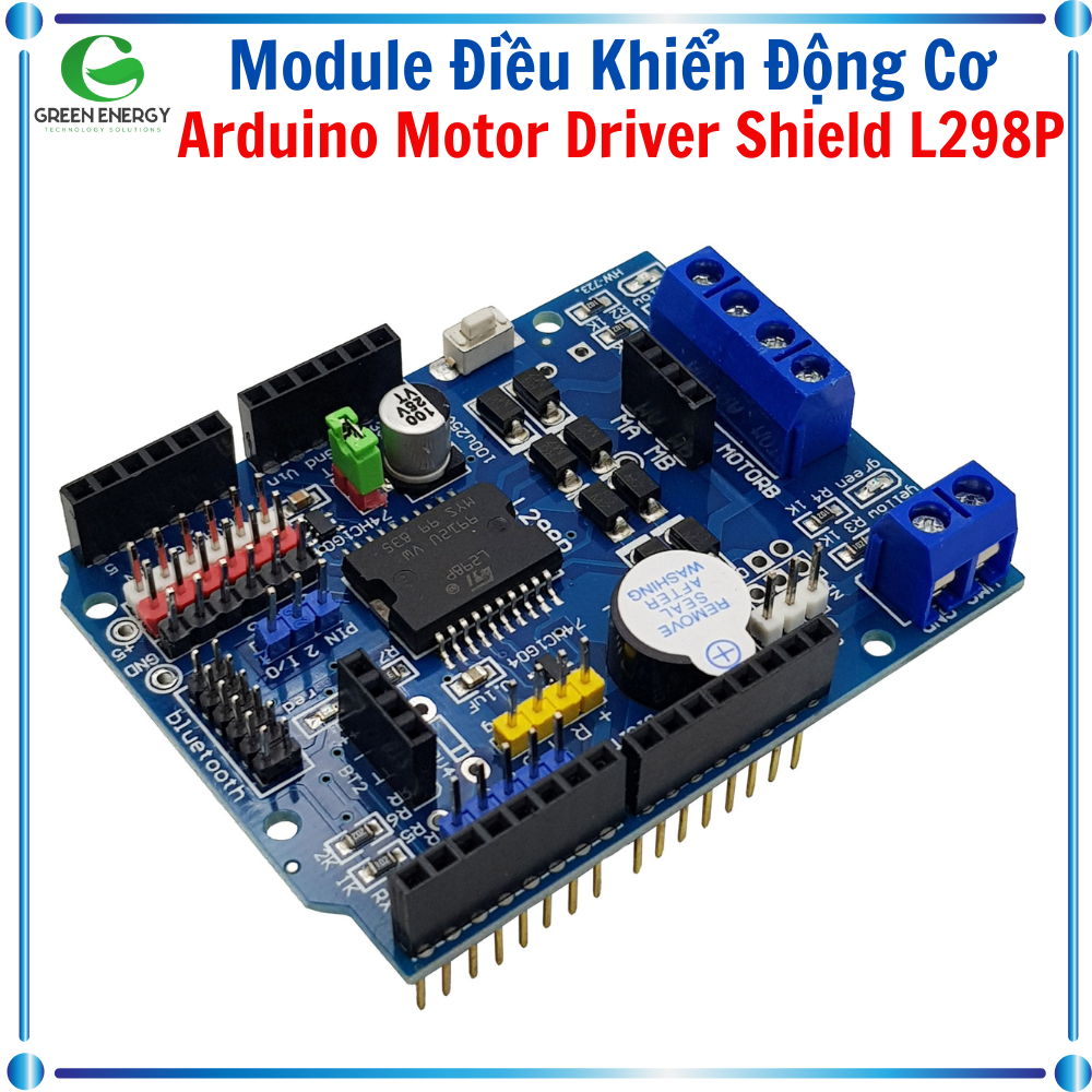 Arduino Motor Driver Shield L298P Motor Control Module | Shopee Malaysia