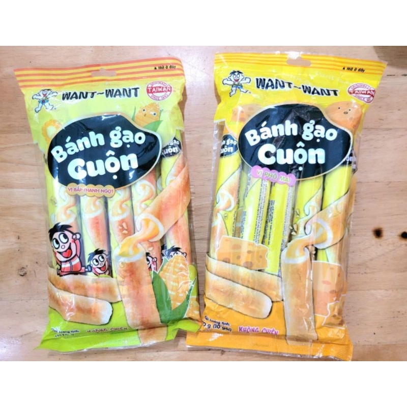 Want Want corn/cheese rice cake rolls 180g | Shopee Malaysia