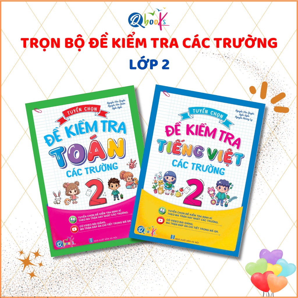 Book - Selection of Math and Vietnamese test questions for 2nd grade ...