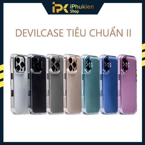 Case [WITH CAMERA CONTROL BUTTON] DEVILCASE standard II for iP 16/16 Plus/16 Pro/16 Promax ...