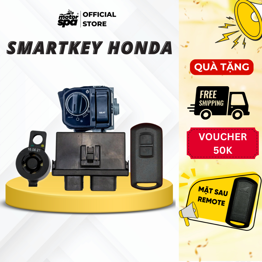 Smartkey Honda K59 - Air Blade, Winner X, Vision, Lead, SH Mode, Vario 125, Scoopy, Genio, PCX ...