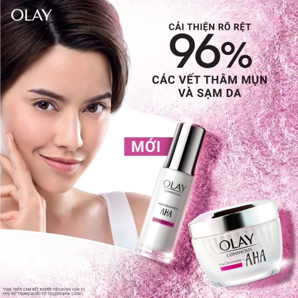 Olay Luminous Niacinamide AHA Super Serum Anti-Aging Support Essence to ...