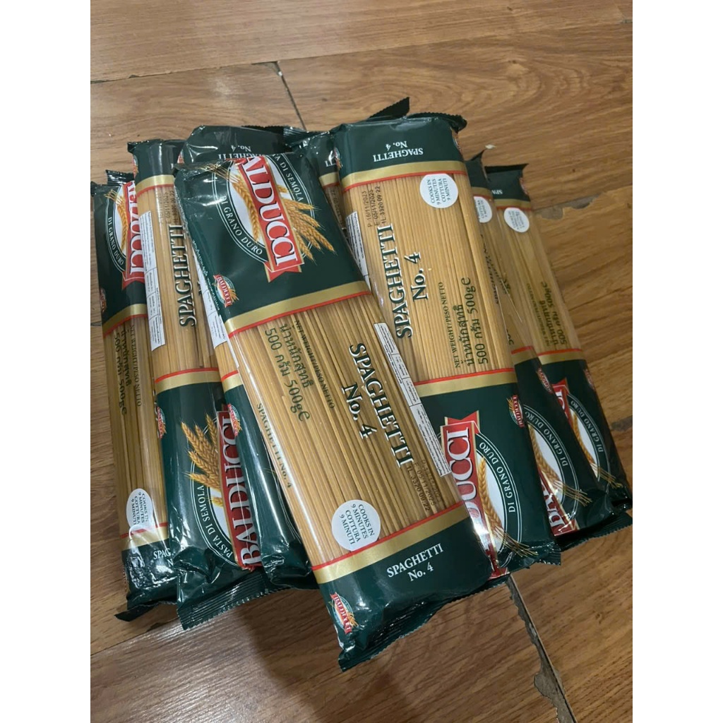 2 Packs of BALDUCCI SPAGHETTI NO. 4 - 500G Delicious round SPAGHETTI ...