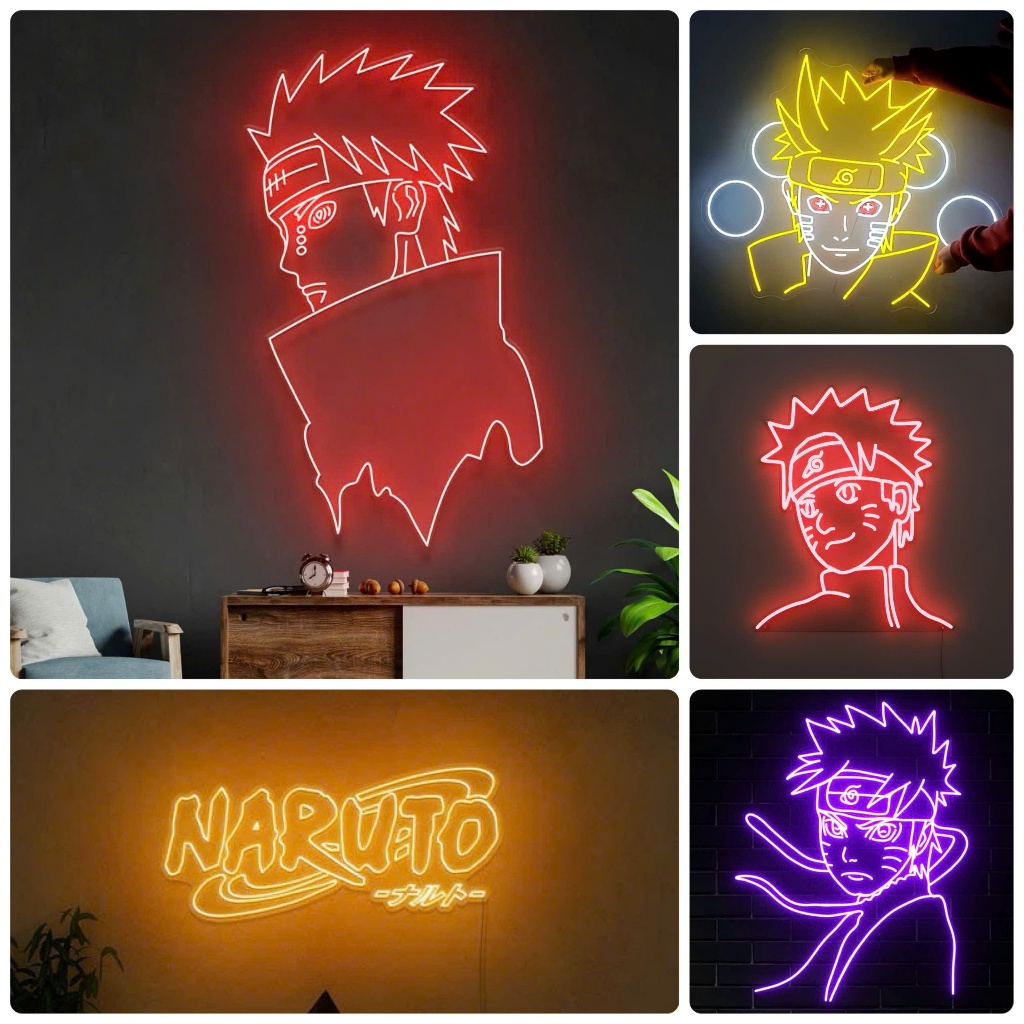 Led Neon NARUTO pain Nine-Tails Wall Mounted Decorative Light with ...