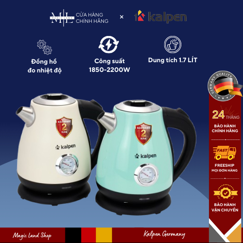 Kalpen-kk91 1.7L, 2200W Super Speed Kettle with Temperature Indicator ...