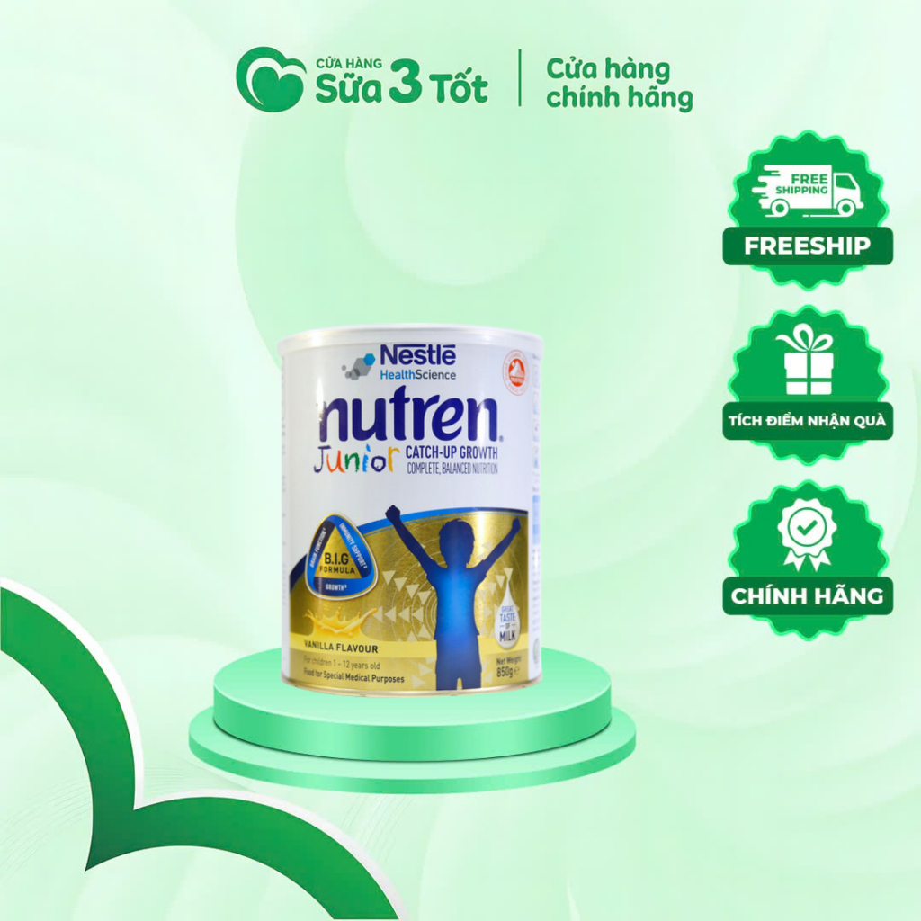 Nutren Junior Swiss Milk Powder (1-12Y) - Supports Weight Gain ...