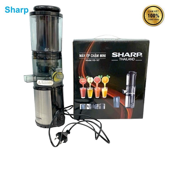 Genuine Sharp Thailand mini slow juicer, Absolutely squeezes vegetables ...