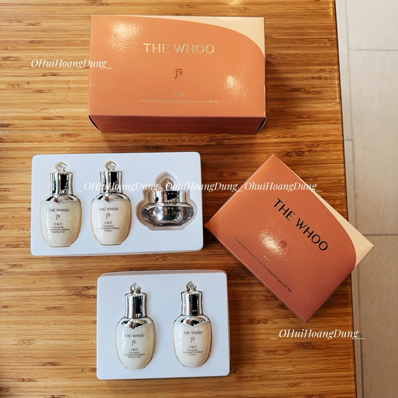 Kit of 3 whoo Radiant Regenerating premium skin regenerationPiece 60ML ...