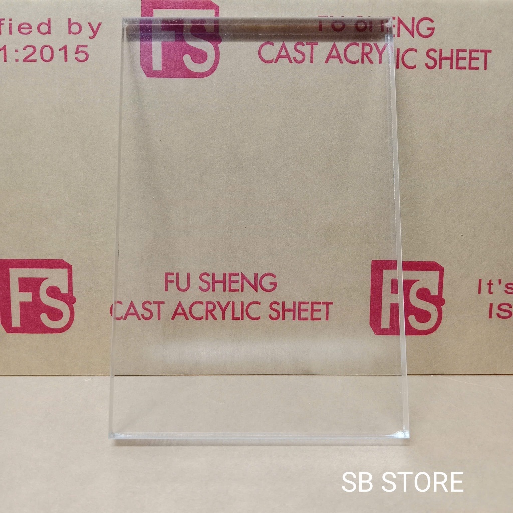 4mm Thick Transparent Mica Plastic Sheet in Many Sizes, A3, A4, A5 ...