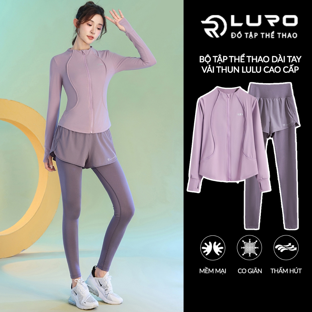 Women's workout clothes [S94D], long tracksuit with Jacket sports for ...