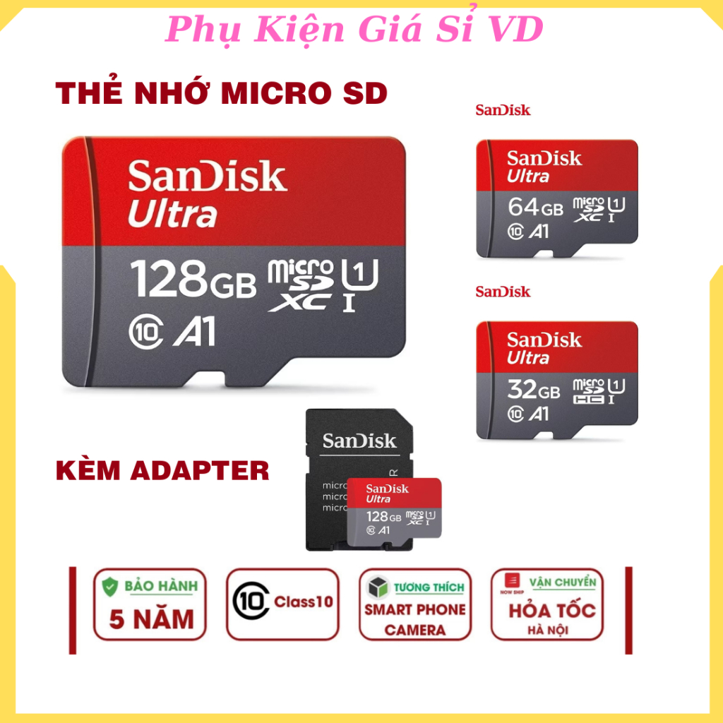 Sandisk high speed MicroSD memory card, Class 10, for cameras, cameras ...