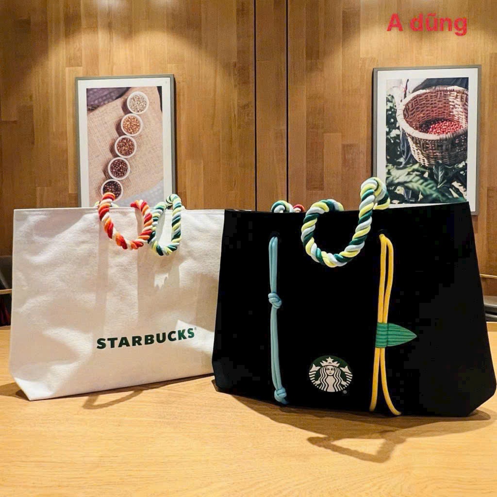 Starbucks bag, first class, super large, handbag with unique and ...