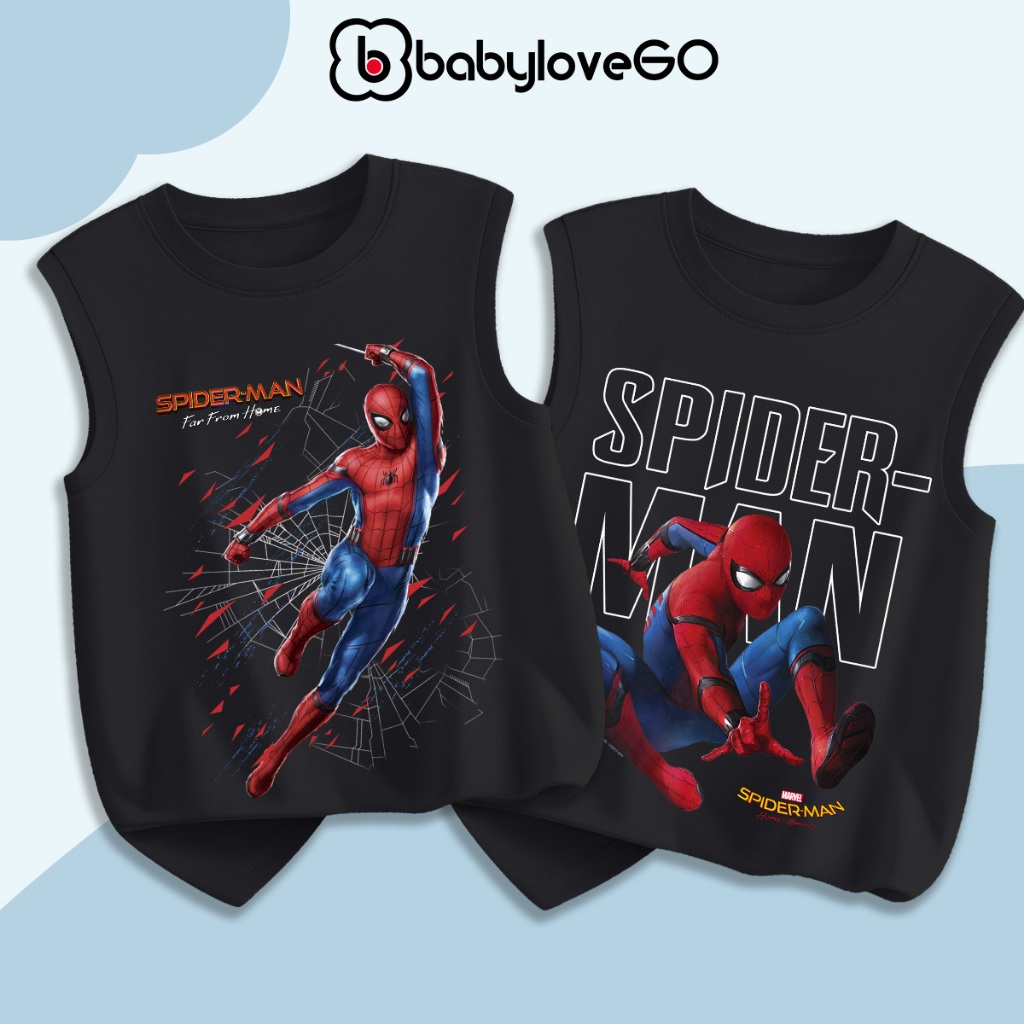 BabyloveGO boys' tank top Spider Man tank top made of cotton for babies ...