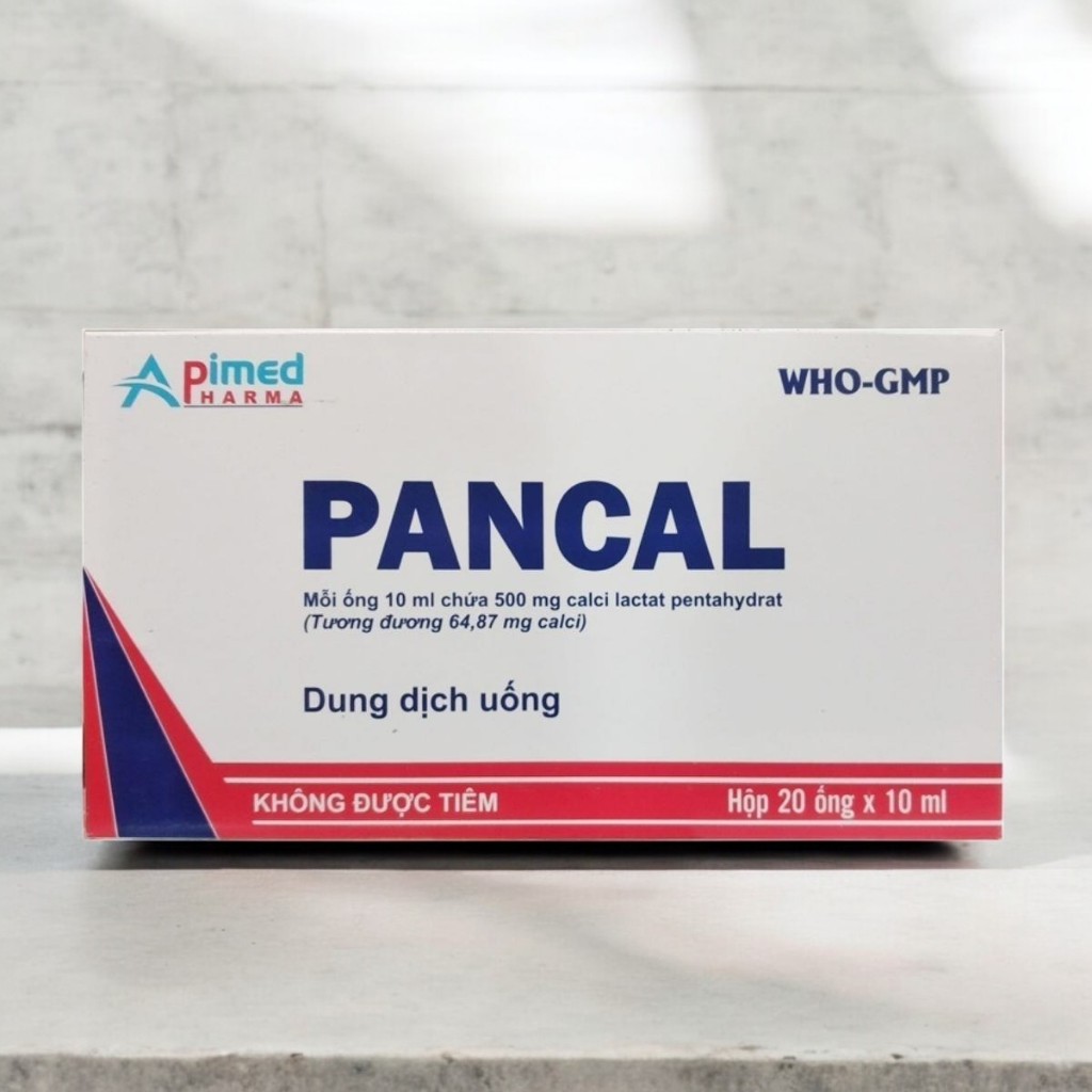 Calcium tube Pancal calcium lactat 500mg box of 20 tubes x 10ml ...