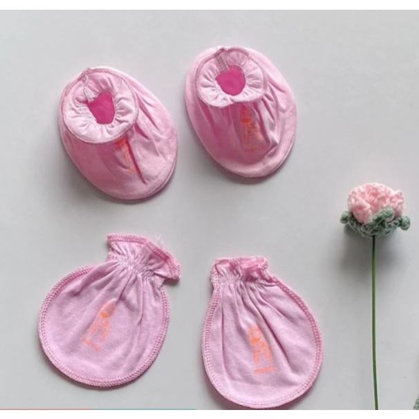 Newborn mittens and mittens set, 100 cotton elastic mittens, mintuu (1 ...