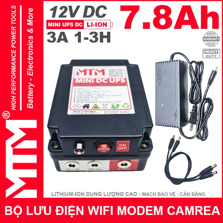 Uninterruptible power supply Wifi Modem Camera Door from device 12V DC ...