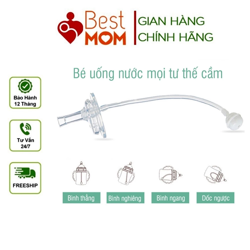 Anti-choke dumbbell straw for wide neck bottles (Can install Moyuum ...