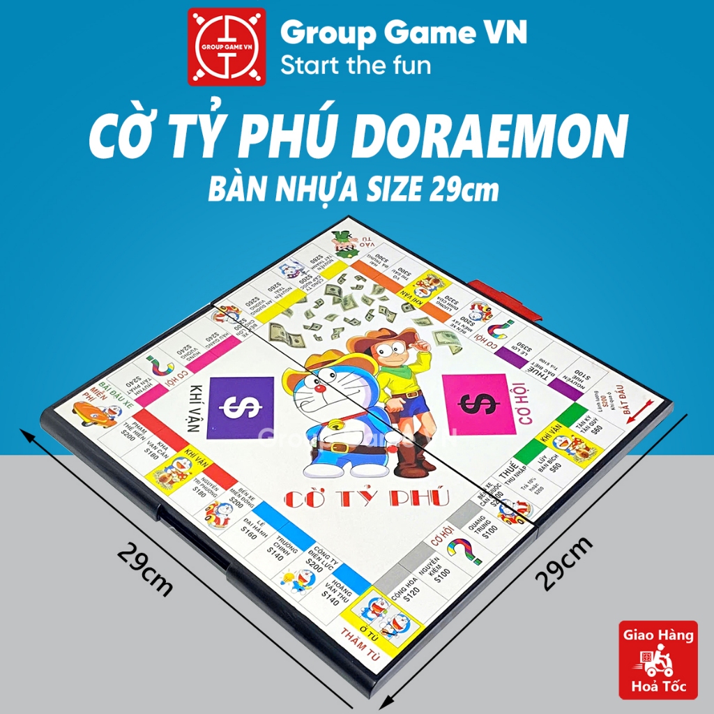 Doremon Monopoly for children - Small Plastic Table, Vietnamese ...