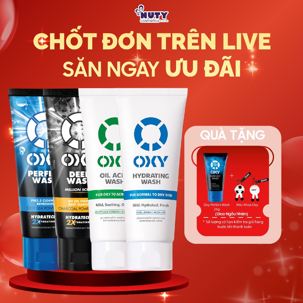 OXY Perfect Wash/Deep Wash Scrub Formula/Perfect Hydra/Oil Acne Wash ...