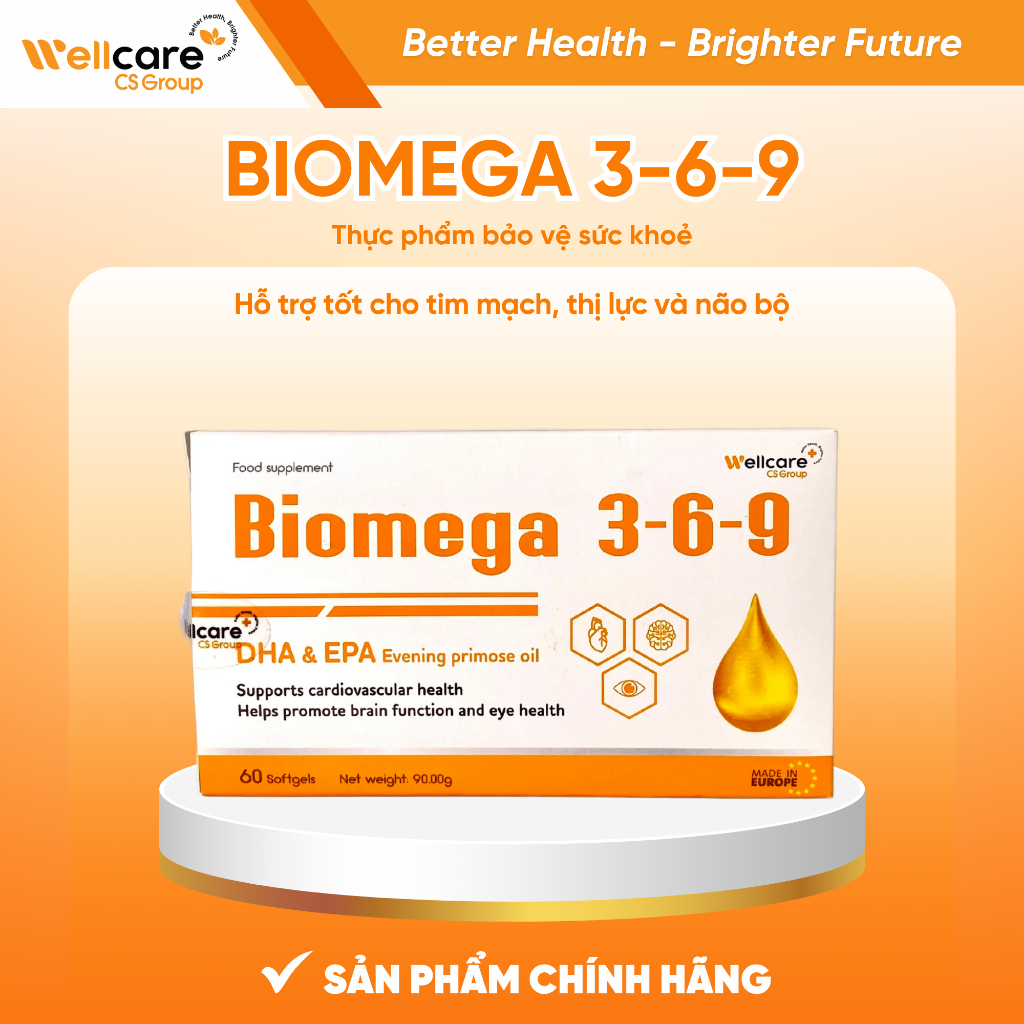 BIOMEGA 3-6-9 - Box of 60 tablets Good support for the heart, eyesight ...