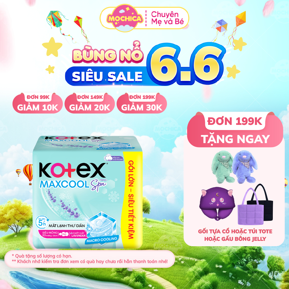 Kotex Max cool French Spa sanitary napkins 20 pieces, super thin - Mochishop _Mochica | Shopee ...