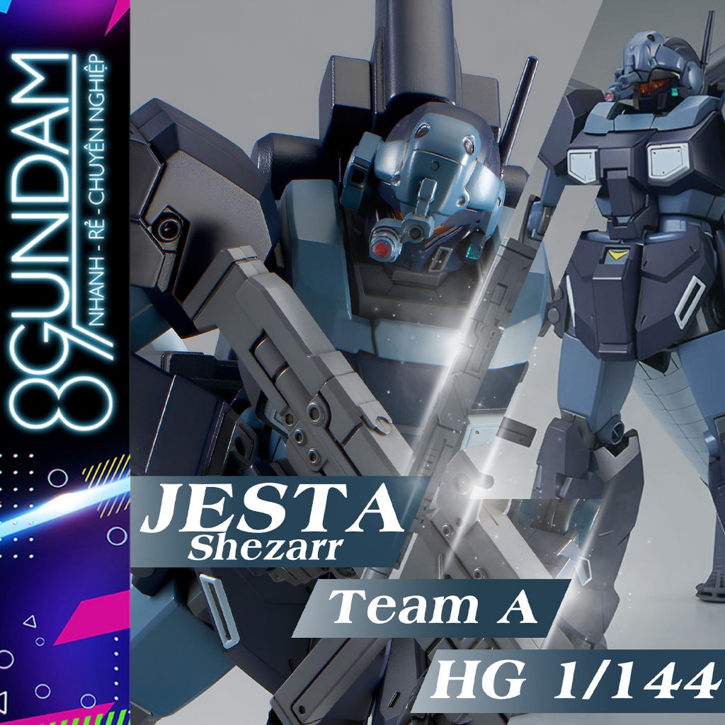 HG J3 JESTA Fighter Assembly Model - Shezarr Team A (free water decal ...