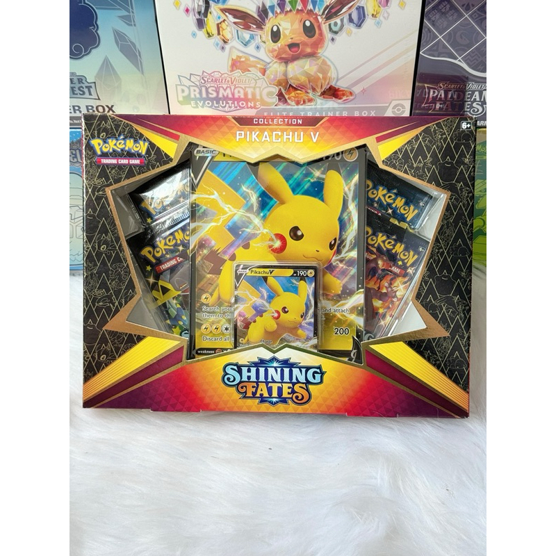 Pokémon TCG: Shining Fates Collection Card Box (Pikachu V) | Shopee ...