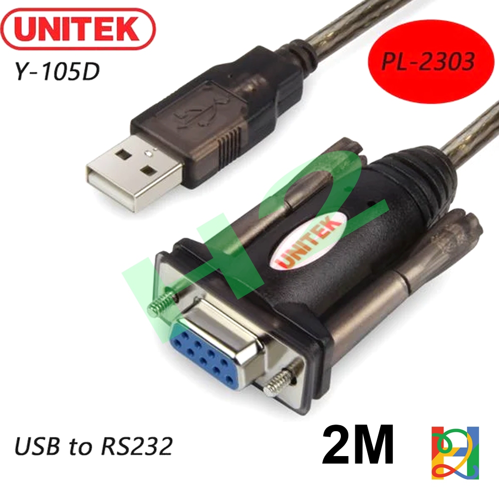 USB to RS232 DB9 Female Serial Cable UNITEK Y-105D Prolific PL2303GT ...