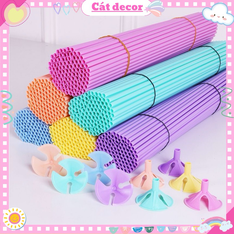 Pastel balloon sticks - 40cm long - (10 sticks) | Shopee Malaysia