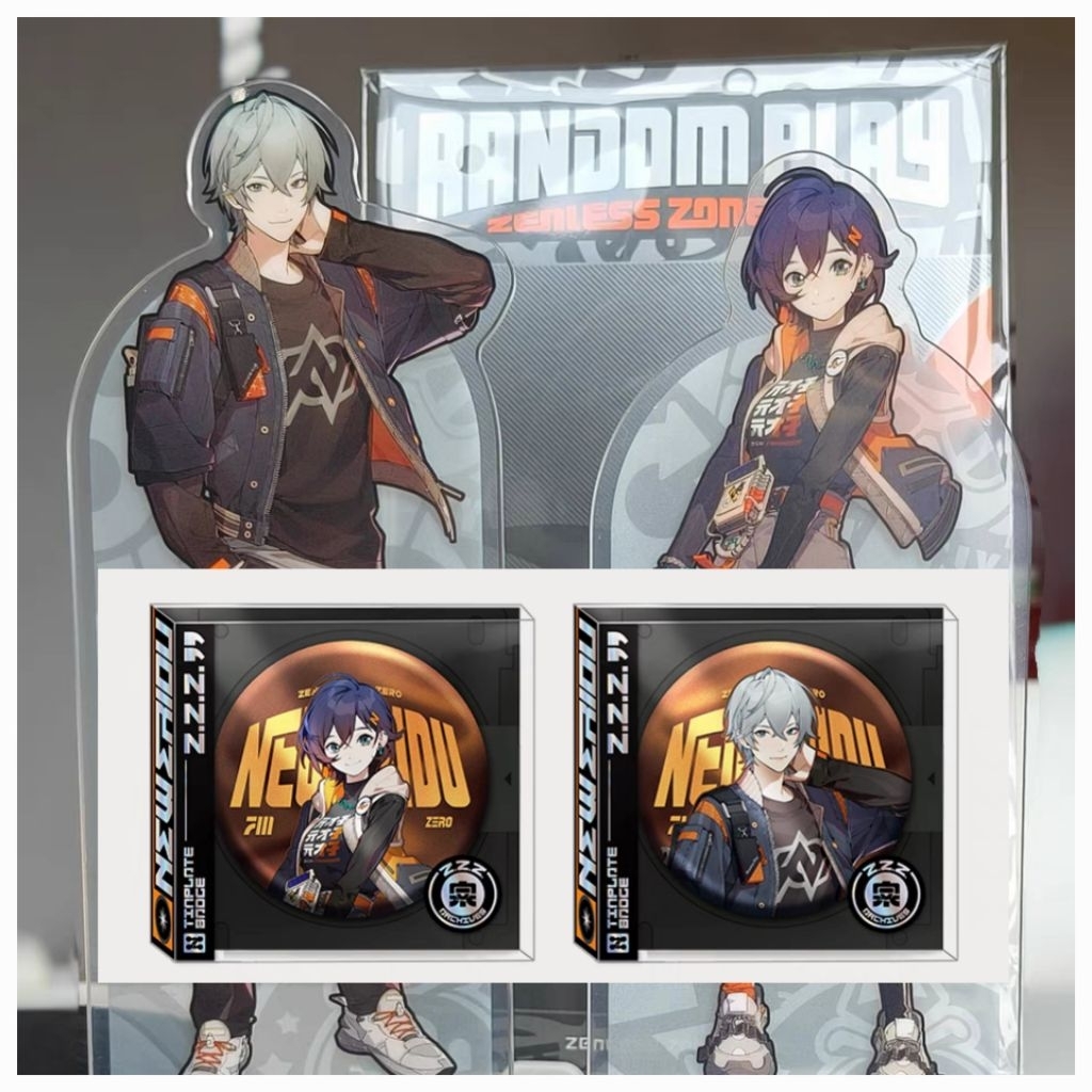 (Genuine) Wise Belle ZZZ Standee Badge - official Zenless Zone Zero ...