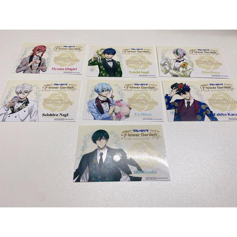 Flower Garden Chigiri/Isagi/Otoya/Nagi/Hiori/Karasu/Rin official Blue ...