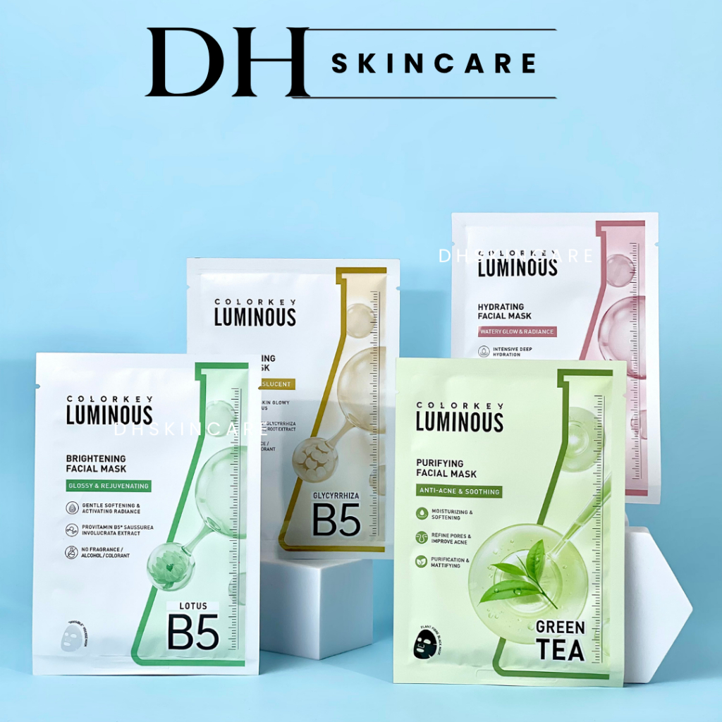 Colorkey Luminous Facial Mask 25ml Moisturizes, Soothes Skin, Supports ...