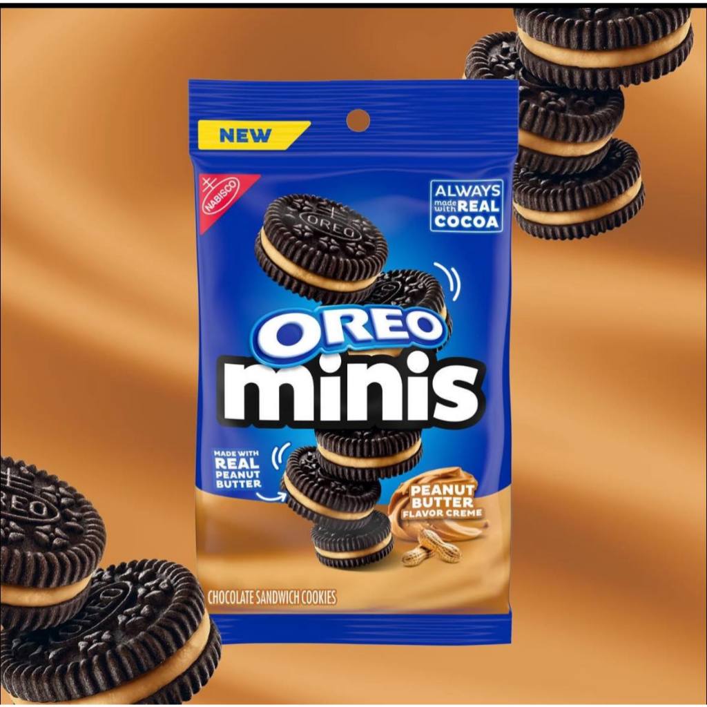 [AMERICAN PRODUCT] Mini Oreo Cookies Peanut Butter Flavor & Chocolate ...
