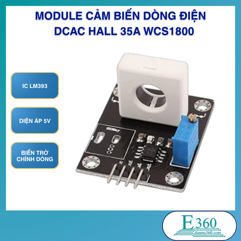 DC/AC Hall Current Sensor Module 35A WCS1800 | Shopee Malaysia
