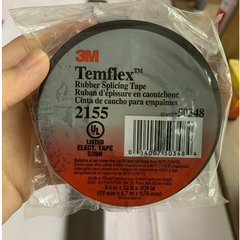 3M Temflex 2155 Rubber Electrical Tape | Shopee Malaysia
