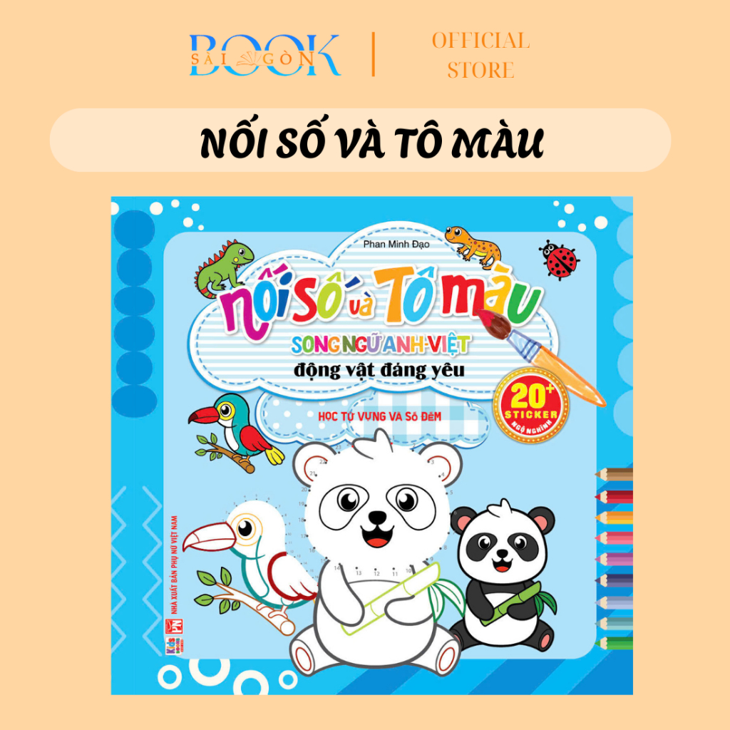 Bilingual Number Matching and Coloring Book - Lovely Animals (VTA ...