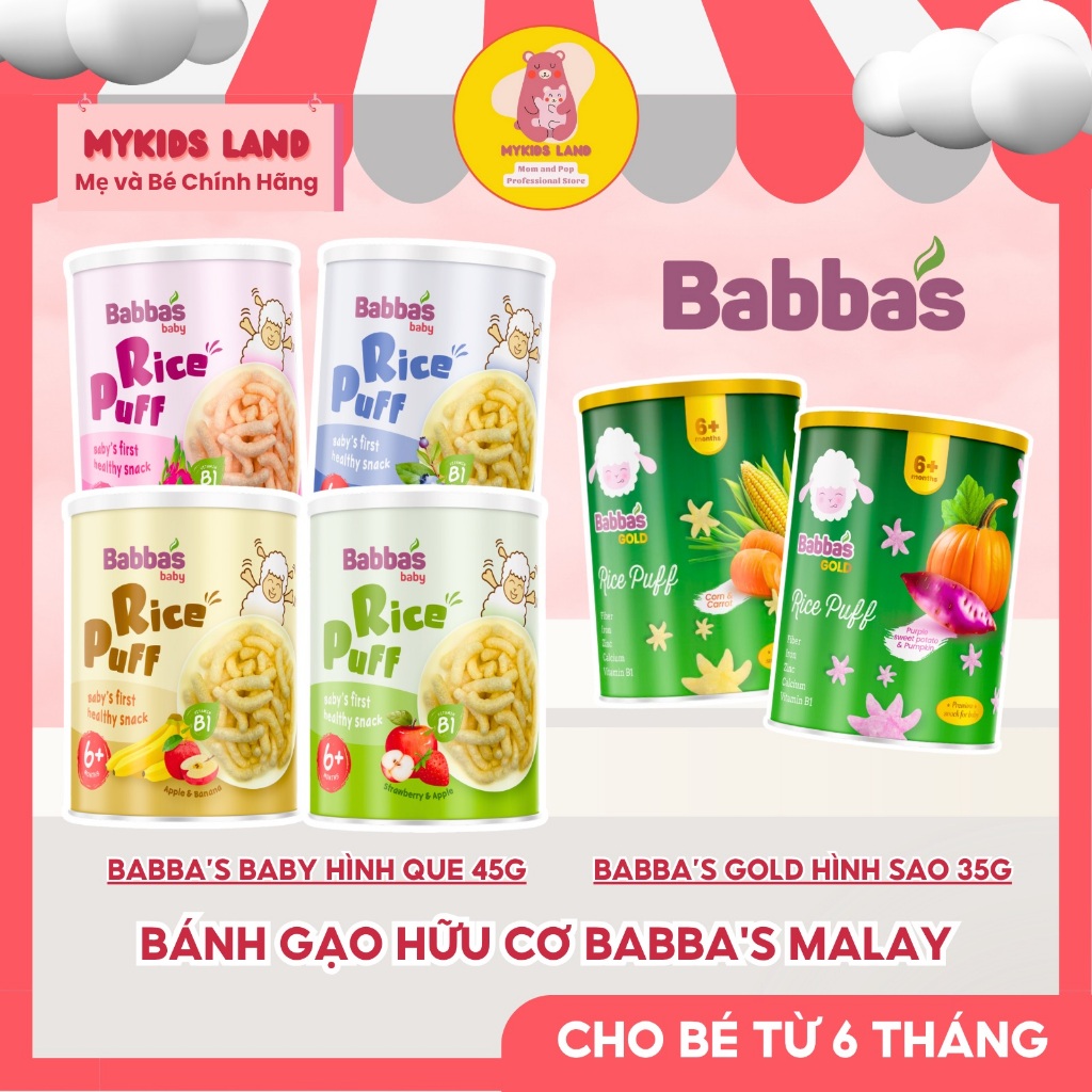 BABBA'S Gold Organic Rice Cakes 35g and BABBA'S Baby 45g - Malaysia ...