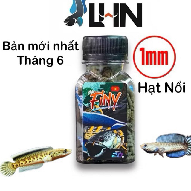 Finy bran Supports high fins - cold snakehead Floating seeds 1mm, 25gr ...