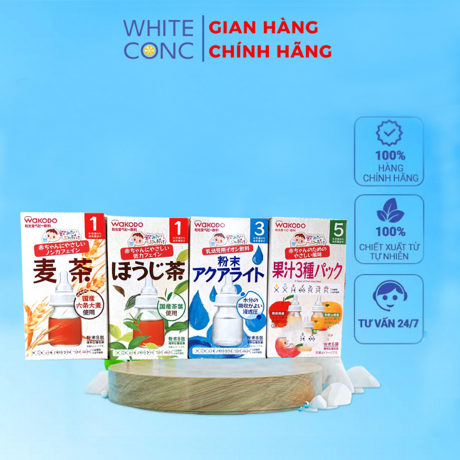 Wakodo fruit tea, barley, green tea, electrolytes for babies (Japan ...