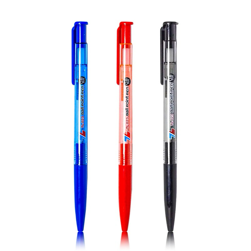 Thien Long Ballpoint Pen TL-023 Nib 0.8mm (Blue/Black/Red) | Shopee ...