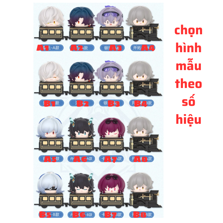 [Genuine] Honkai : Star Rail Chibi Stack Blind Bag MiHoYo | Shopee Malaysia