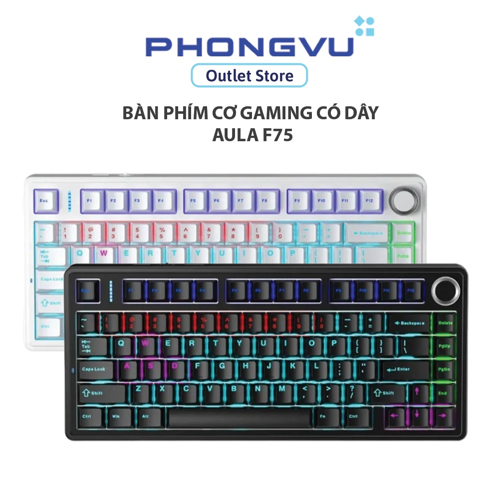 AULA F75 Wired Mechanical Gaming Keyboard Red Switch USB Type-C ...